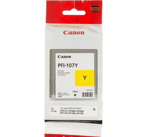 Картридж PFI-107Y (6708B001) для Canon iPF680/685