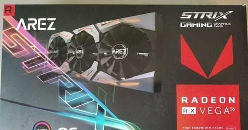 Видеокарта asus arez Strix Radeon RX vega56 OC