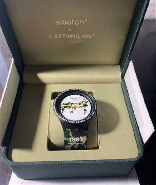 Часы swatch x bape