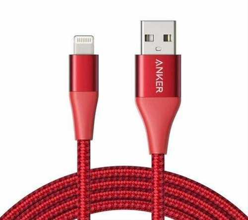Кабель Anker PowerLine+ II Lightning/USB 1.8m Red