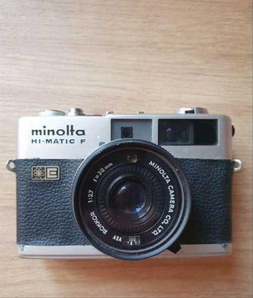 Minolta Hi-Matic F Плёночный фотоаппарат