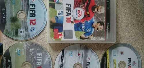 Fifa 08 09 10 12 для PS3 4 диска