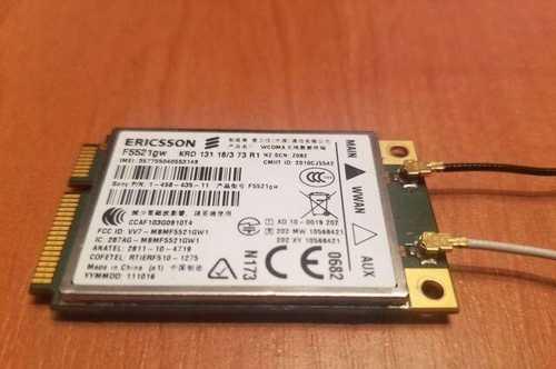 Ericsson F5521gw 3G Модем mini PCI-E