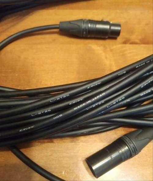 Микрофонный кабель Canare c разъемами Neutrik