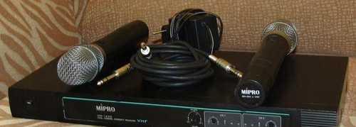 Микрофоны Mipro 2шт вокальные радио MR123D Pro