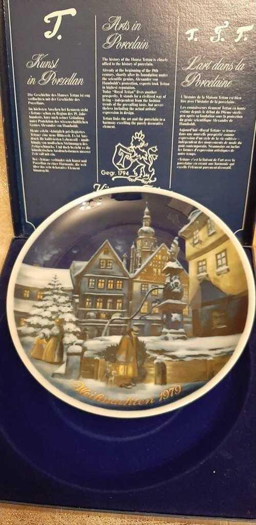 Тарелка рождественская 1979 год Германия