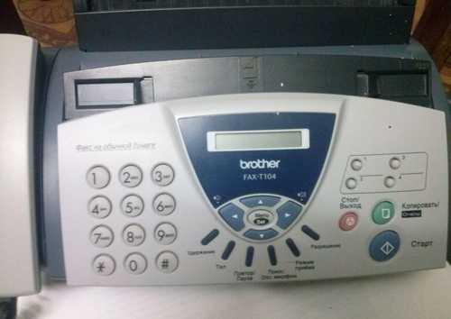 Факс Panasonic KX-FT908 и Brother FAX-T104