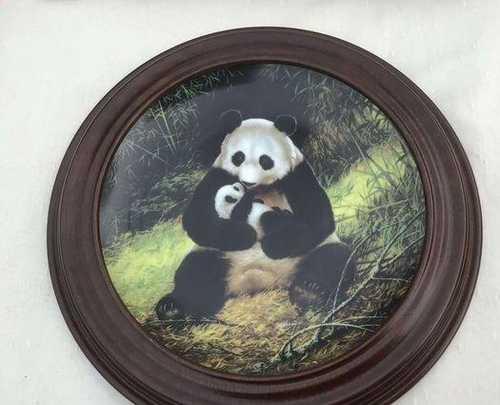 Тарелка настенная Панда