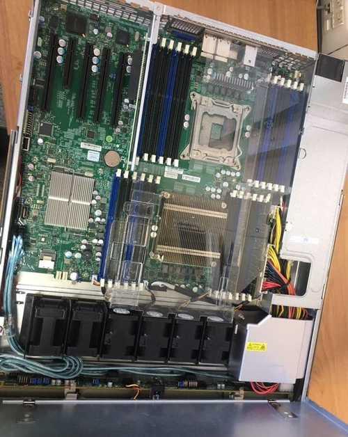 Продам сервер Supermicro 1U + Стоечный ибп