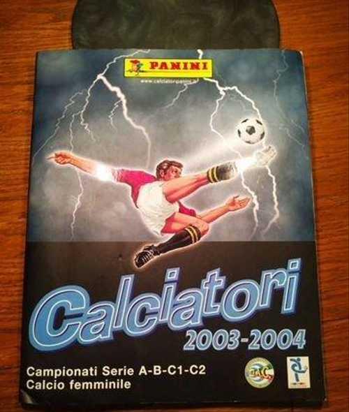 969 наклеек, заполненный альбом Panini Calciatori