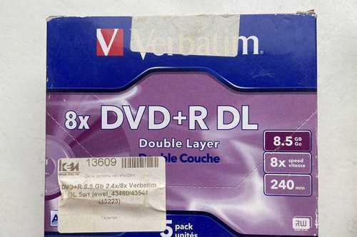 DVD+R DL 8,5 gb 5 шт