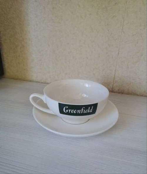 Чашка с блюдцем, чайная пара Greenfield
