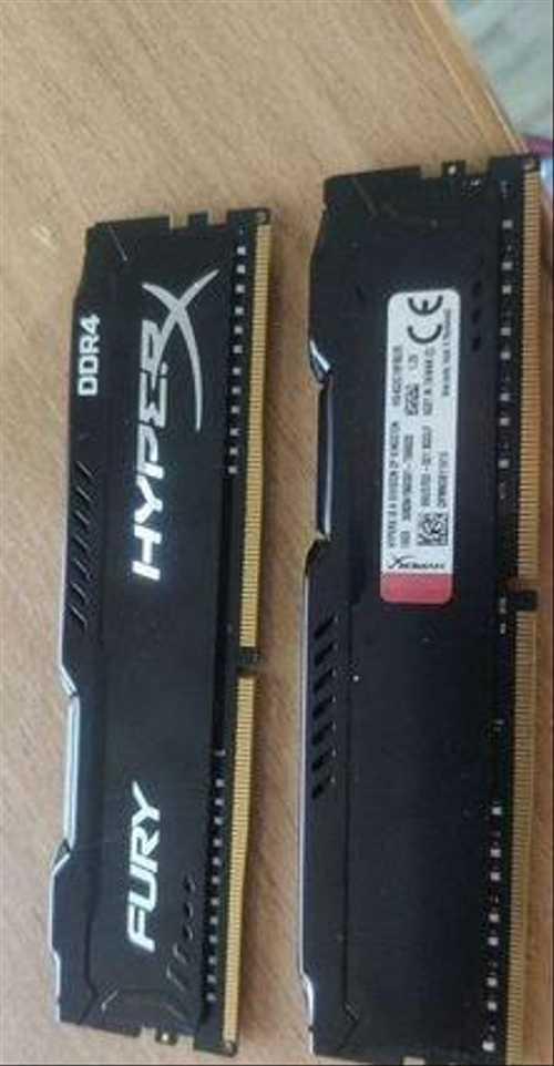 Оперативная память ddr4 Hyper Fury HX432C18FB2/8