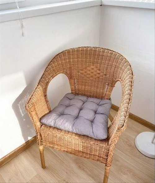 Плетеное кресло из Ротанга Аген (Икеа)