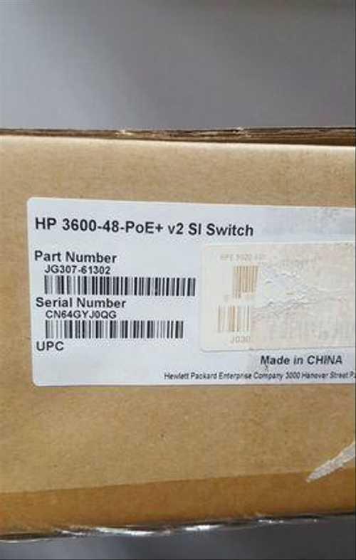 HP 3600-48-PoE+ v2 SI новый