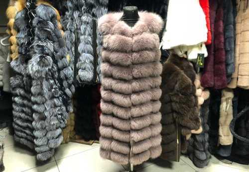 Песцовая жилетка