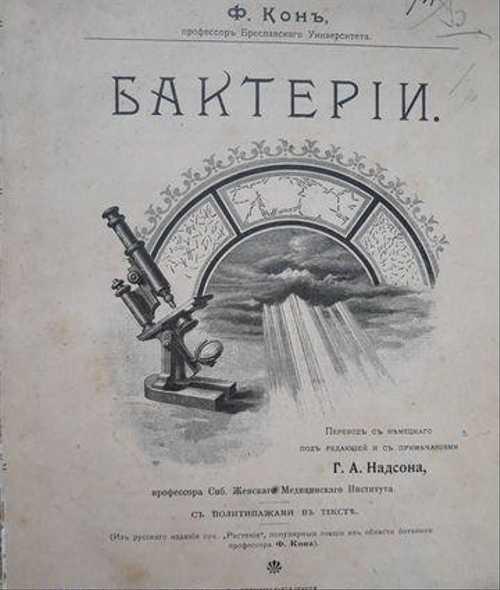 Бактерии. Фердинанд Конъ. 1902г