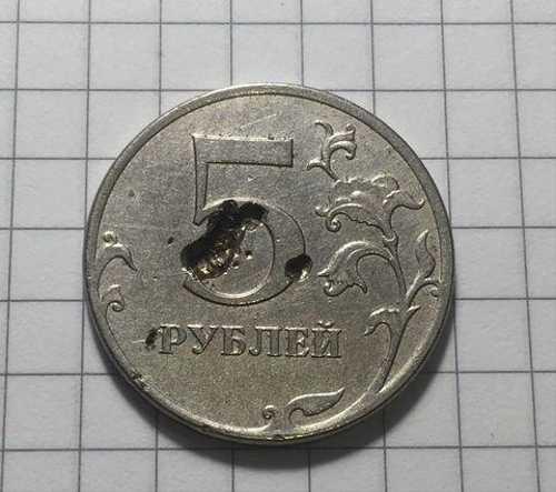 Монета 5 руб (брак)
