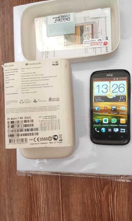 HTC Desire V, Android, 2 сим-карты,отличное сост-е