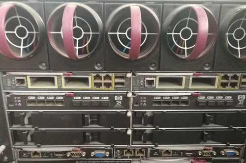 HP BladeSystem C7000 G2 в сборе