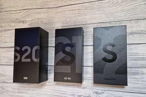 Коробки от Samsung Galaxy S20, S21, S22