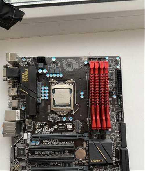 Intel core i5 6600k + GA-Z170M + HyperX ddr3 16гб