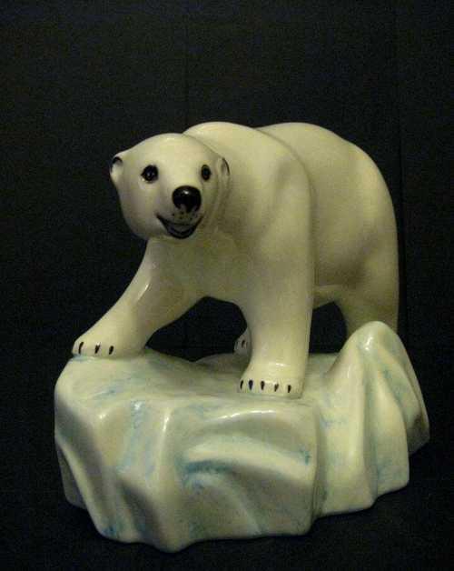 Медведь на льдине (большой), 14х16 см