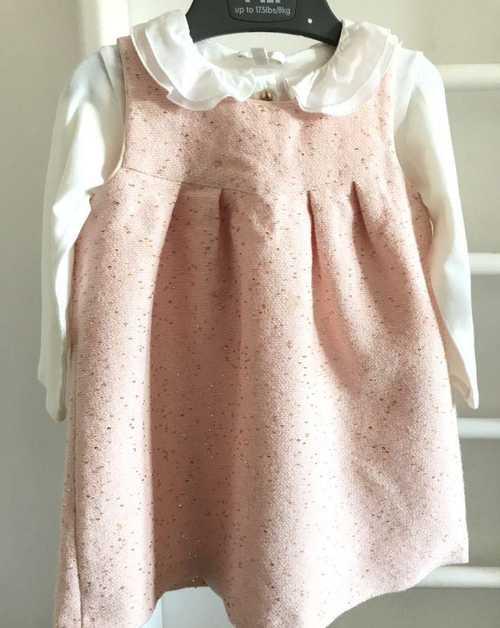 Платье Chloe + боди на девочку 12 мес