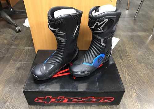 Alpinestars SMX 6 синие и серые мотоботы 38-46 раз