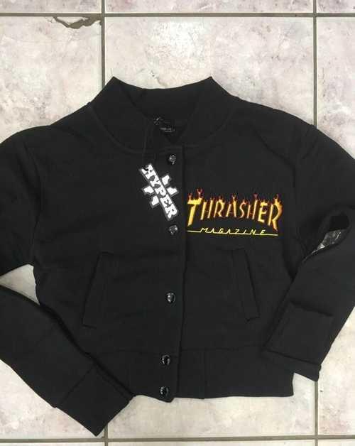 Куртка Толстовка бомбер женская Thrasher новая