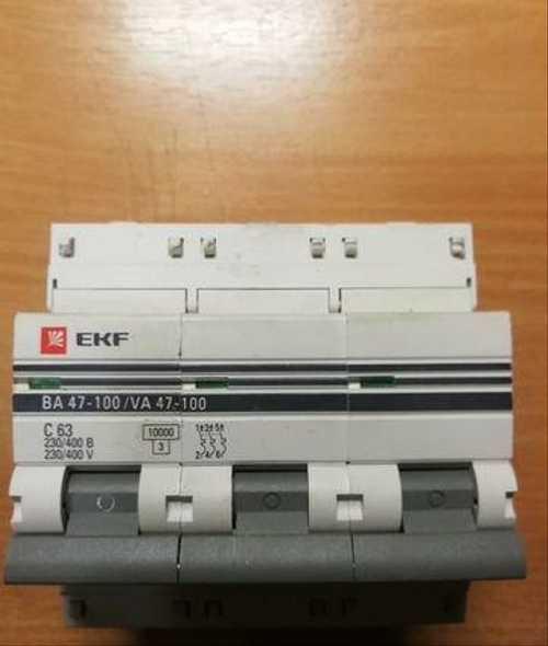 Автоматический выключатель ва47 63 ekf. EKF ba 47-100. Автоматические выключатели ва-330 а. Ва47-100. Ва47-63 EKF Старая модель.