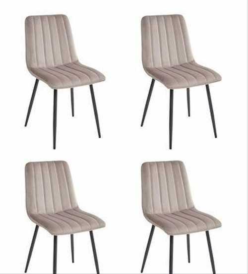 Комплект стульев dublin G062-13 кварцевый, велюр