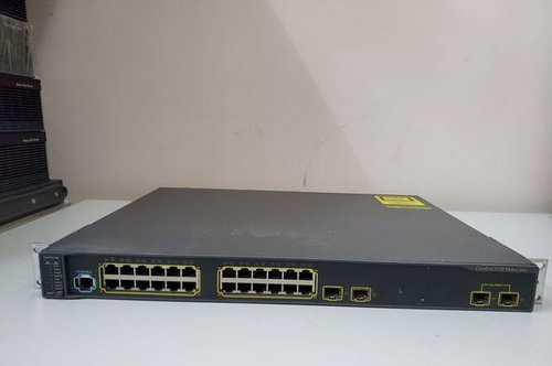 Коммутатор Cisco ME-C3750-24TE-M c 2 бп б.у