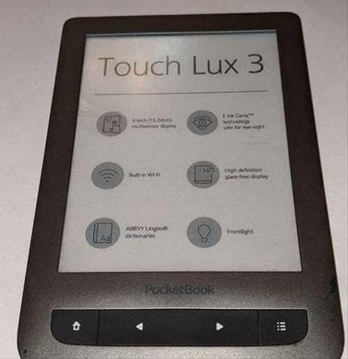 Pocketbook Touch Lux 3 со сломанным экраном