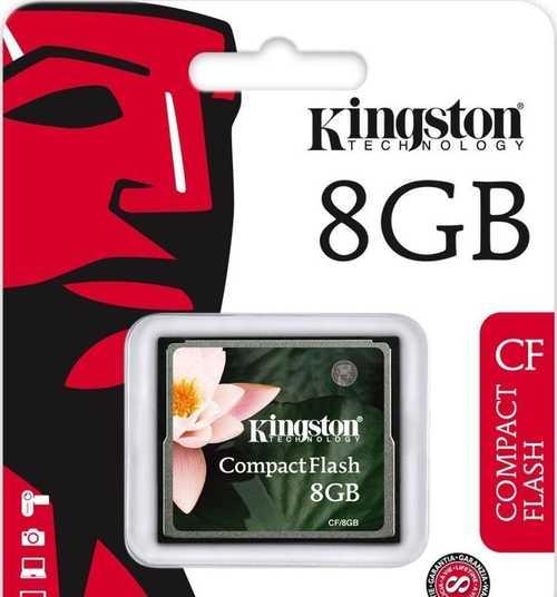 Карта памяти Kingstone CF 8gb. Новая