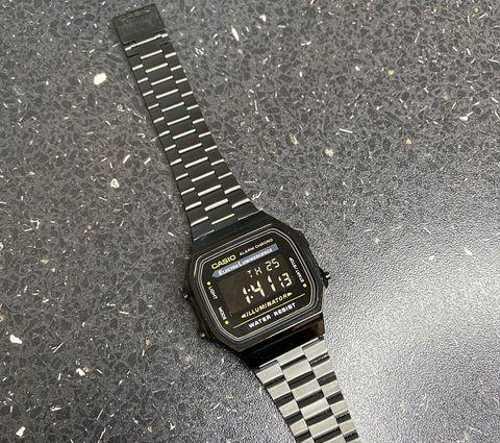 Часы Casio Alarm Chrono Black (Новые )