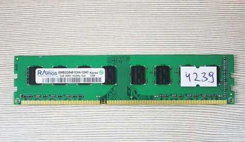 Оперативная память DDR3 2 GB 1333 MHz RAmos
