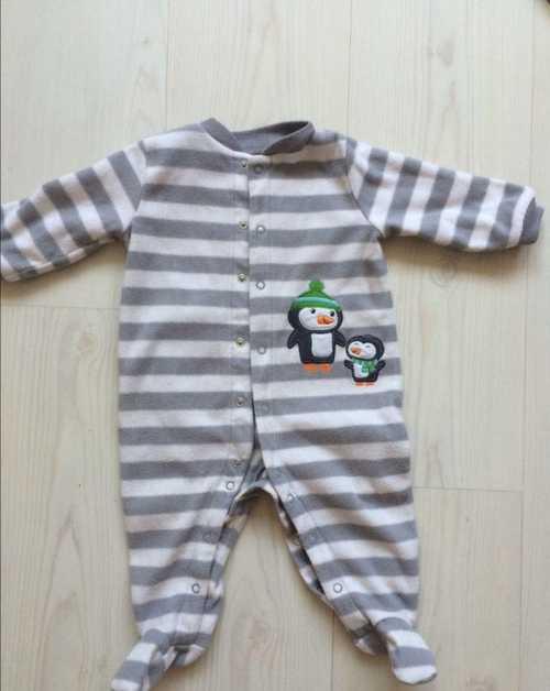 Флисовые комбинезон слип фирмы carters