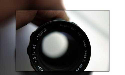 М42 SMC takumar 1З5mm диафрагма 3.5. Фикс телевик
