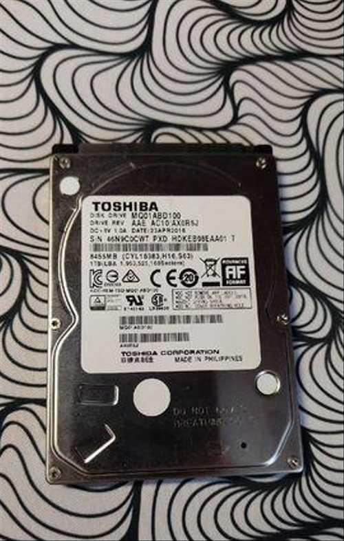 Жесткий диск для ноутбука 1тб Toshiba