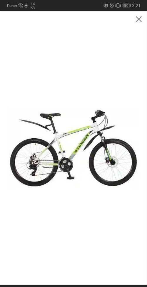 Горный (MTB) велосипед Stinger Aragon 26 белый 16"
