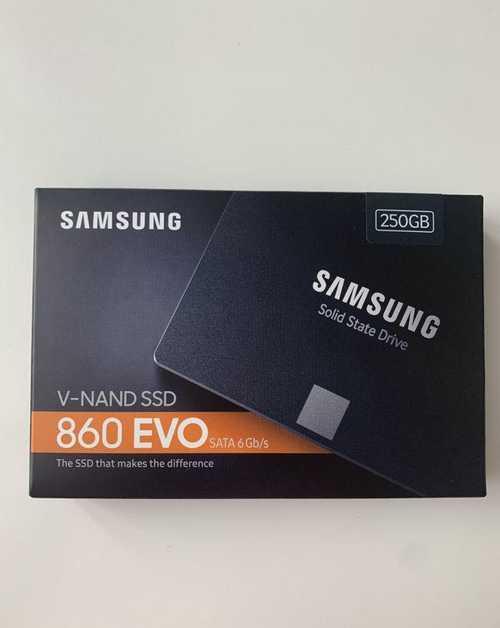 Новый ssd Samsung 860Evo 250gb