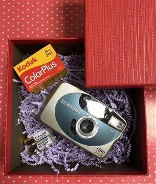 Пленочный фотоаппарат подарочный набор Samsung Pra