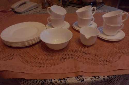 Сервиз новый кофейный Франция arcopal 20 предметов