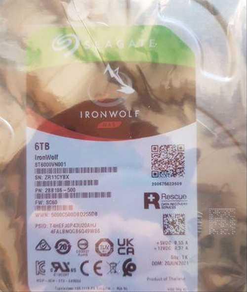 Жесткий диск Seagate IronWolf 6TB
