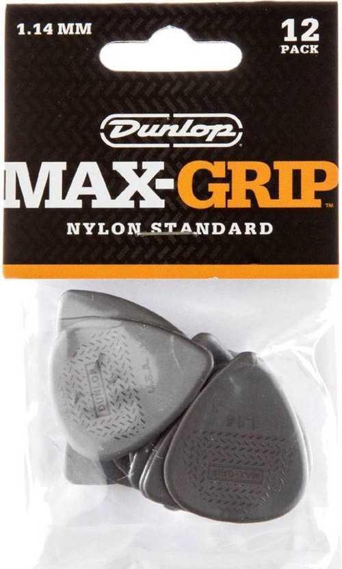 Медиаторы Dunlop Nylon Max Grip Standard толщина 1