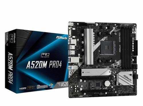 Новая плата Asrock A520M PRO4,AM4, AMD A520