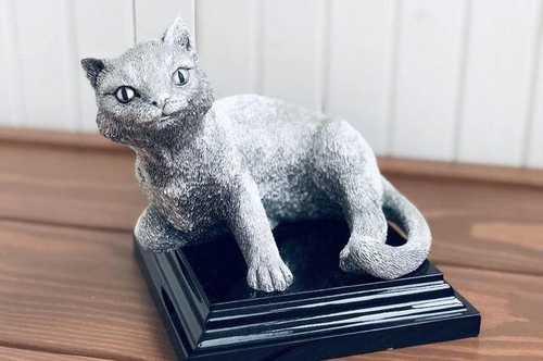 Коньячница chinelli кот серебро