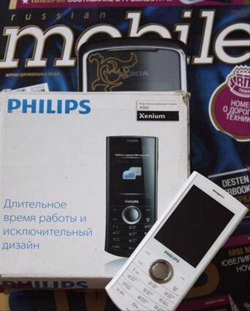 Philips x503 аккумулятор