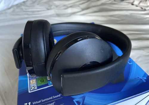Наушники wireless headset gold для PS4